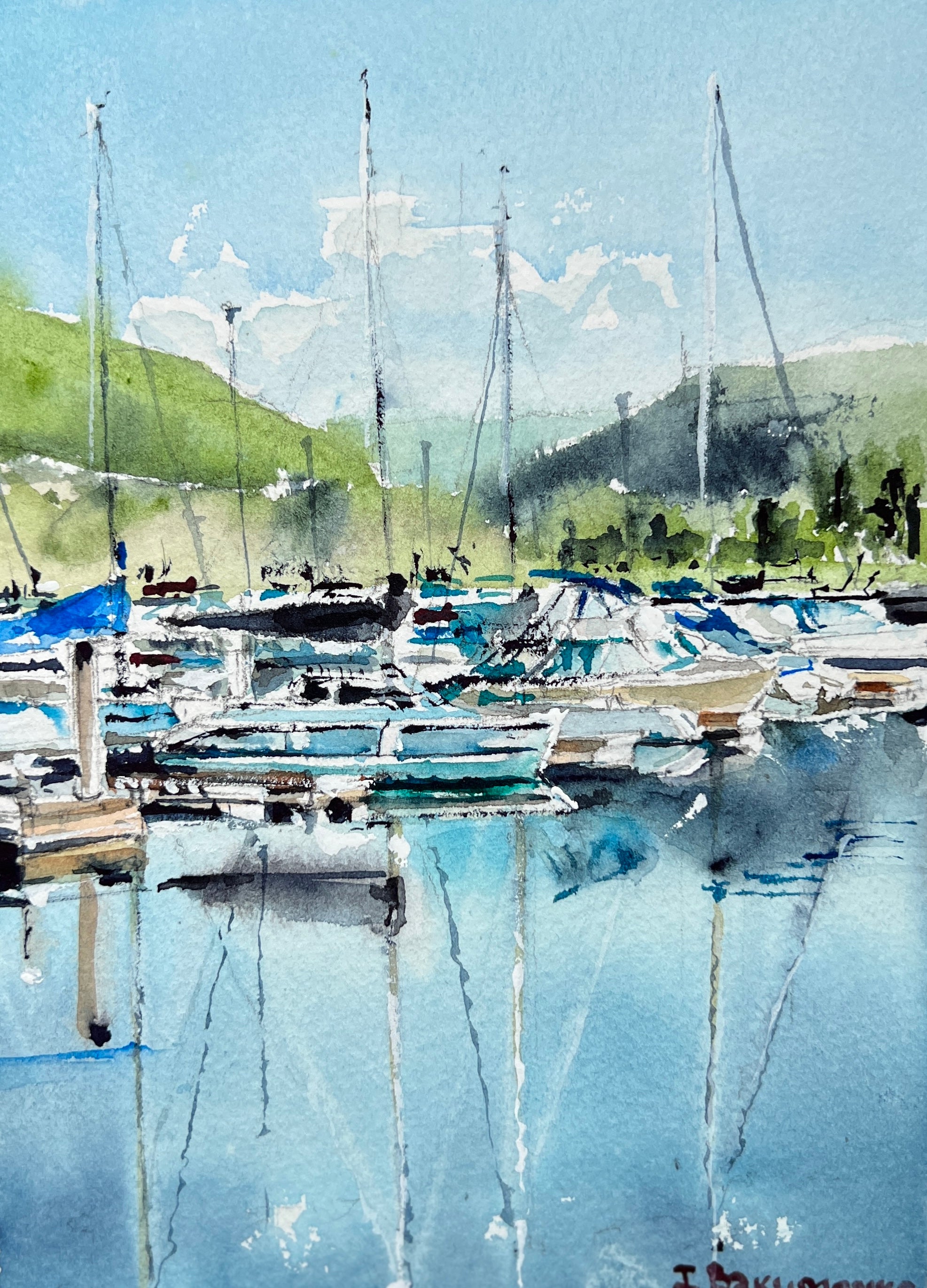 Custom Watercolor Boat Portrait – Original Painting from Photo ...